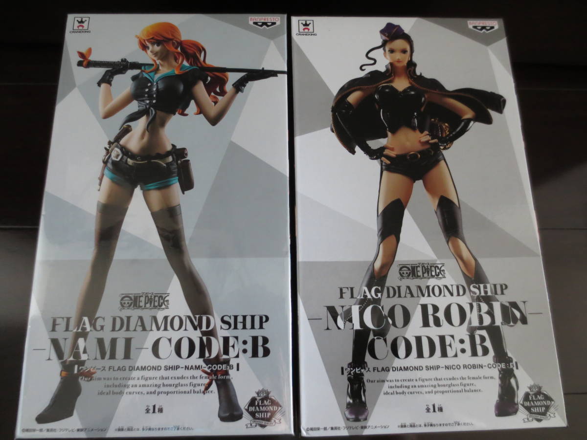 ワンピース FLAG DIAMOND SHIP ナミ＆ロビン CODE：B 2体セット(ONE PIECE)｜売買されたオークション情報、yahooの商品情報をアーカイブ公開 - オークファン ...