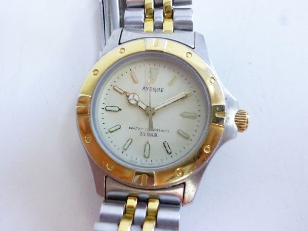 W548-Y2-5221 SEIKO セイコー 7N01-6200 AVENUE アベニュー コンビ 腕時計 レディース クオーツ 現状品① ...