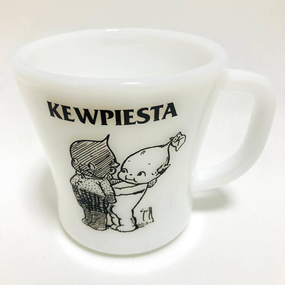 1円 ほぼ フェデラル キューピー KEWPIESTA Dハンドルマグカップ ホワイト FEDERAL アドマグ 白 ファイヤーキング ...