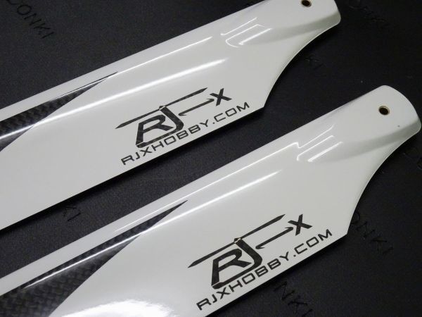 RJX製 NEW LOGO 520mm カーボンメインローターブレード 高品質 520BE T-REX 550X/550E(パーツ)｜売買され ...