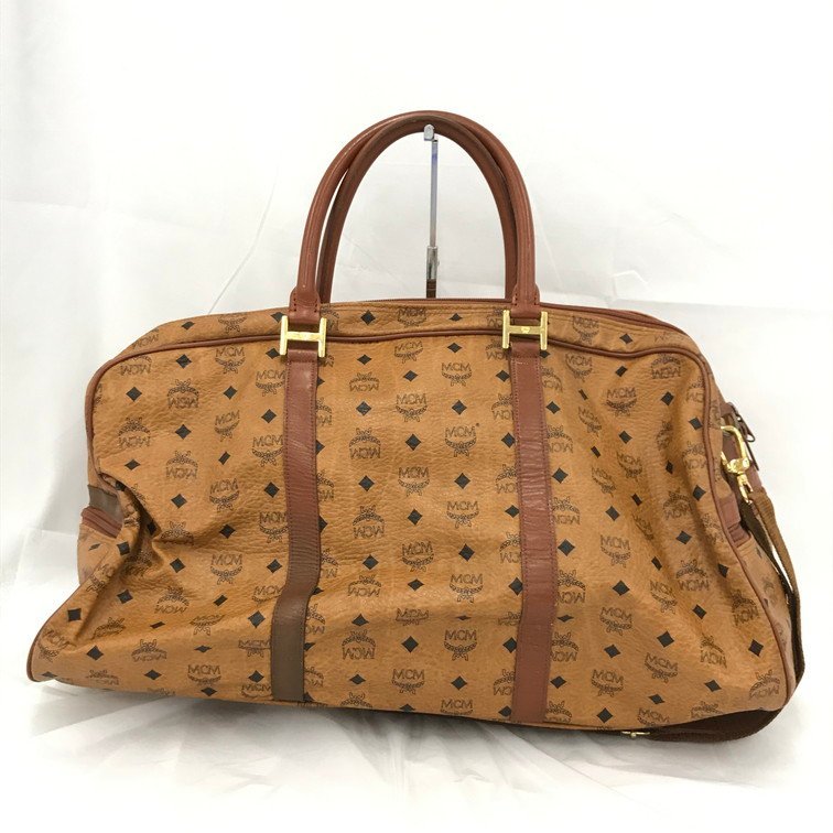 BCBB6092 MCM エムシーエム ボストンバッグ 2310E ブラウン(かばん、バッグ)｜売買されたオークション情報、yahooの商品 ...