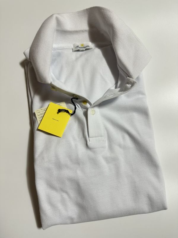 3123 GIANNETTO / ジャンネット L 48-50 鹿の子ポロシャツ ニットリブ仕様 太陽ロゴ刺繍 南イタリアメゾン ホワイト(その他)｜売買されたオークション情報、yahooの ...