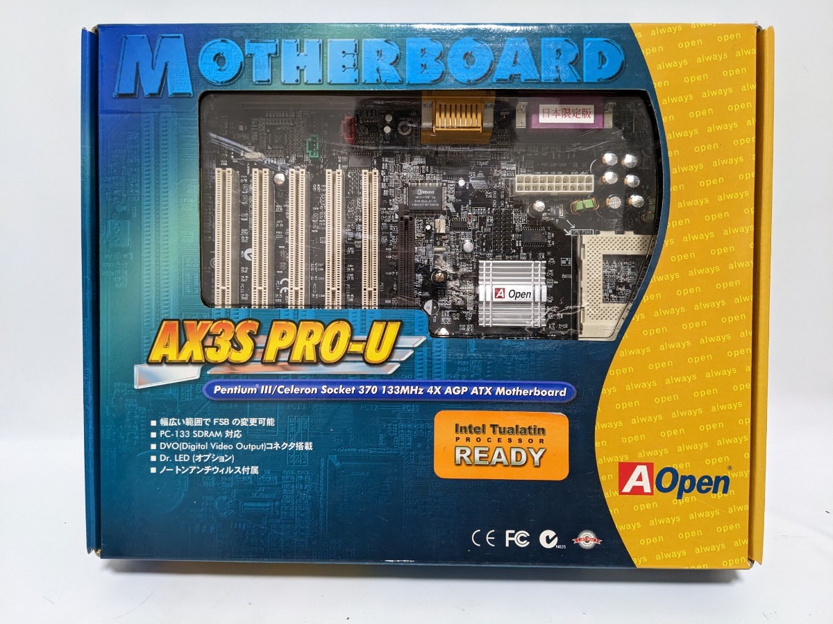 AOPEN AX3S PRO-U Tualatin対応マザー Socket370 付属品有 FSB133対応(AOpen)｜売買されたオークション情報、yahooの商品情報をアーカイブ公開 ...