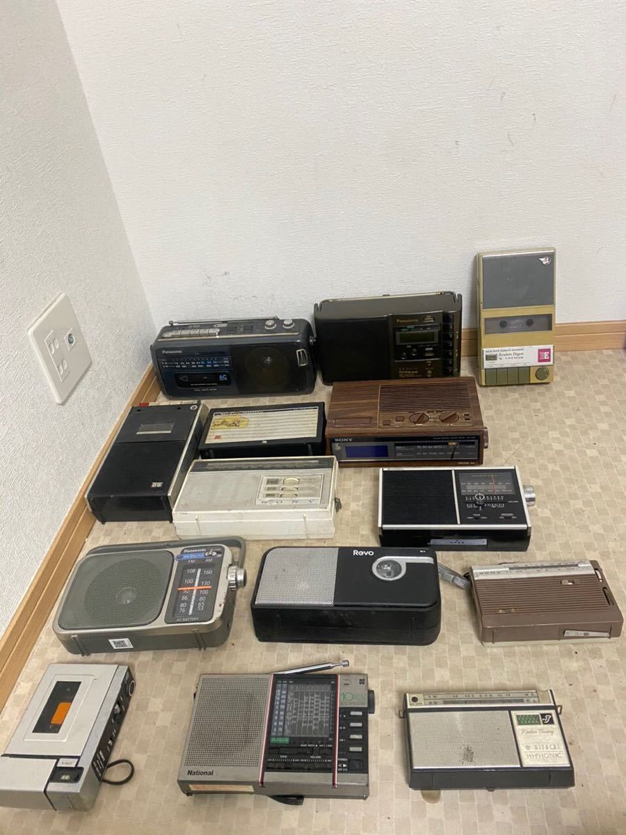 ポータブルラジオ カセットプレーヤーSONY Panasonic Rx-m50 rf-u99 icf-24 tr-910 tf-1100 rf ...