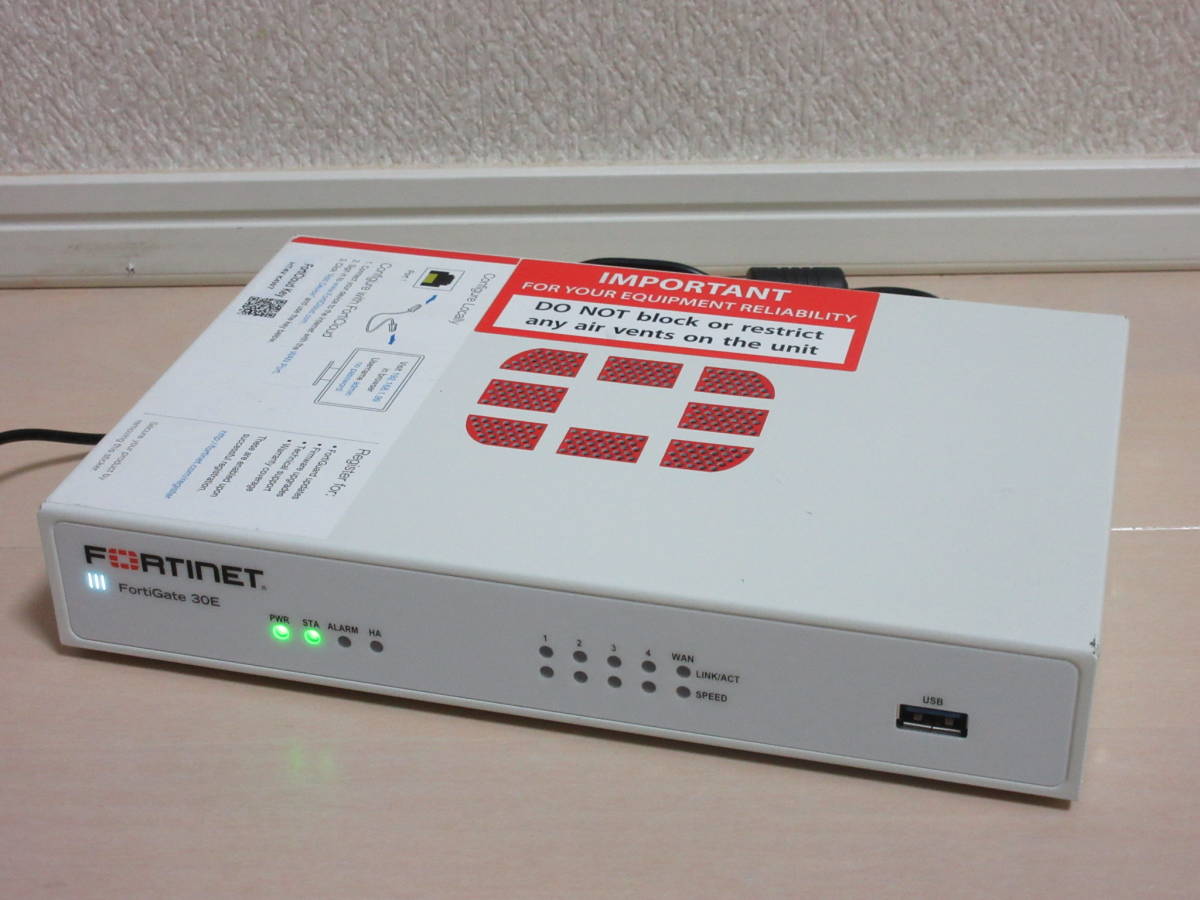 FORTINET FORTIGATE-30E / FG-30E 2020年製(ルーター)｜売買されたオークション情報、yahooの商品情報を ...
