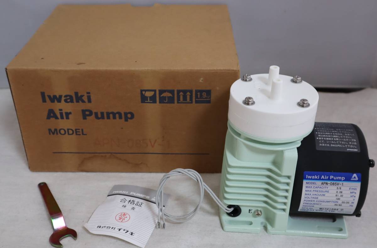 46 Iwaki Air Pumpイワキ エアー ポンプ シングル タイプ APN-085V-1 グリーン系×ブラック系 元箱付き(ポンプ)｜売買されたオークション情報、yahooの商品情報を ...