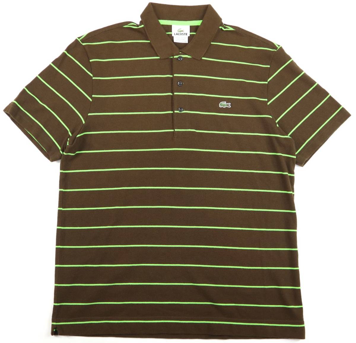 LACOSTE ラコステ ボーダー柄半袖ドライポロシャツ/DEVANLAY/ドゥヴァンレイ/正規/サイズ5(5)｜売買されたオークション情報 ...