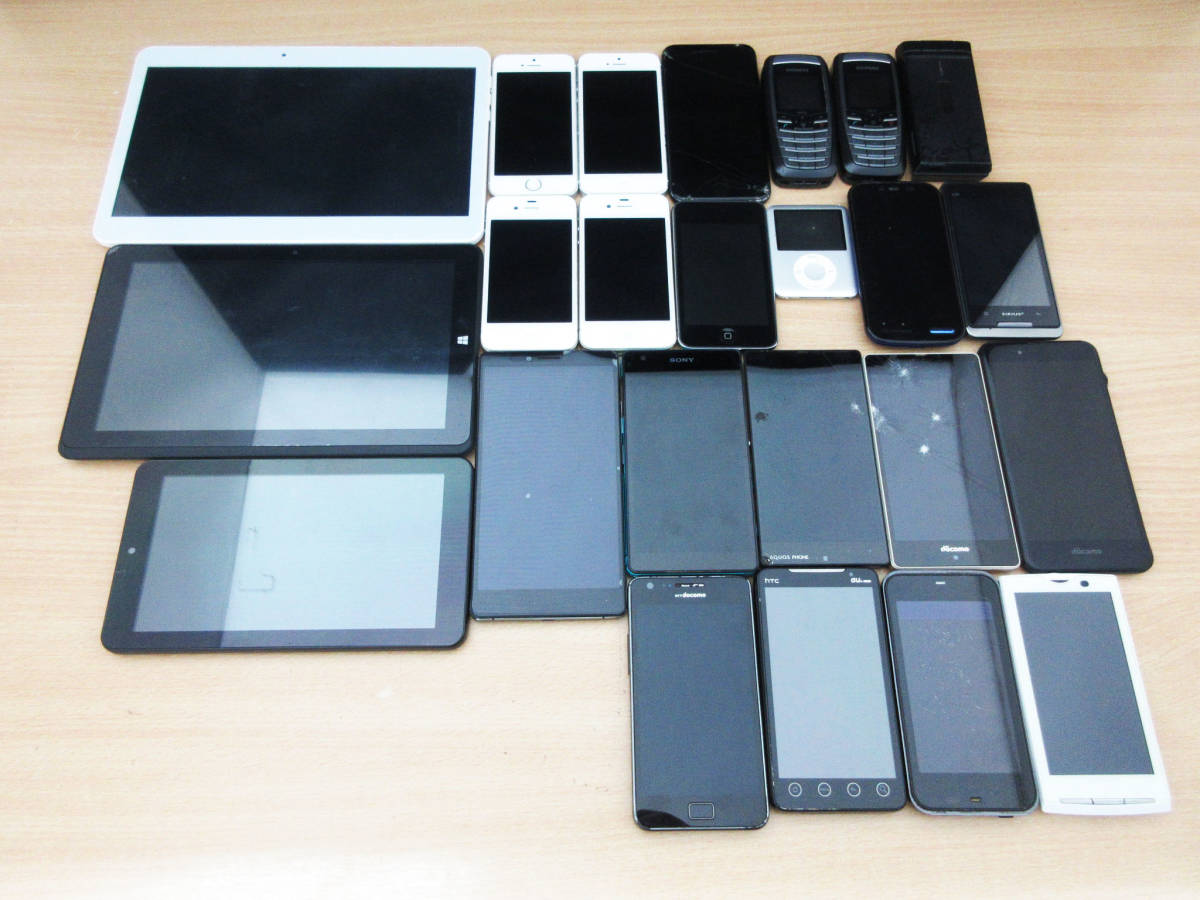 RK-44 スマホ タブレット iPod など まとめ 24台セット A1453/A1387/A1288 32GB/A1236 4GB ...