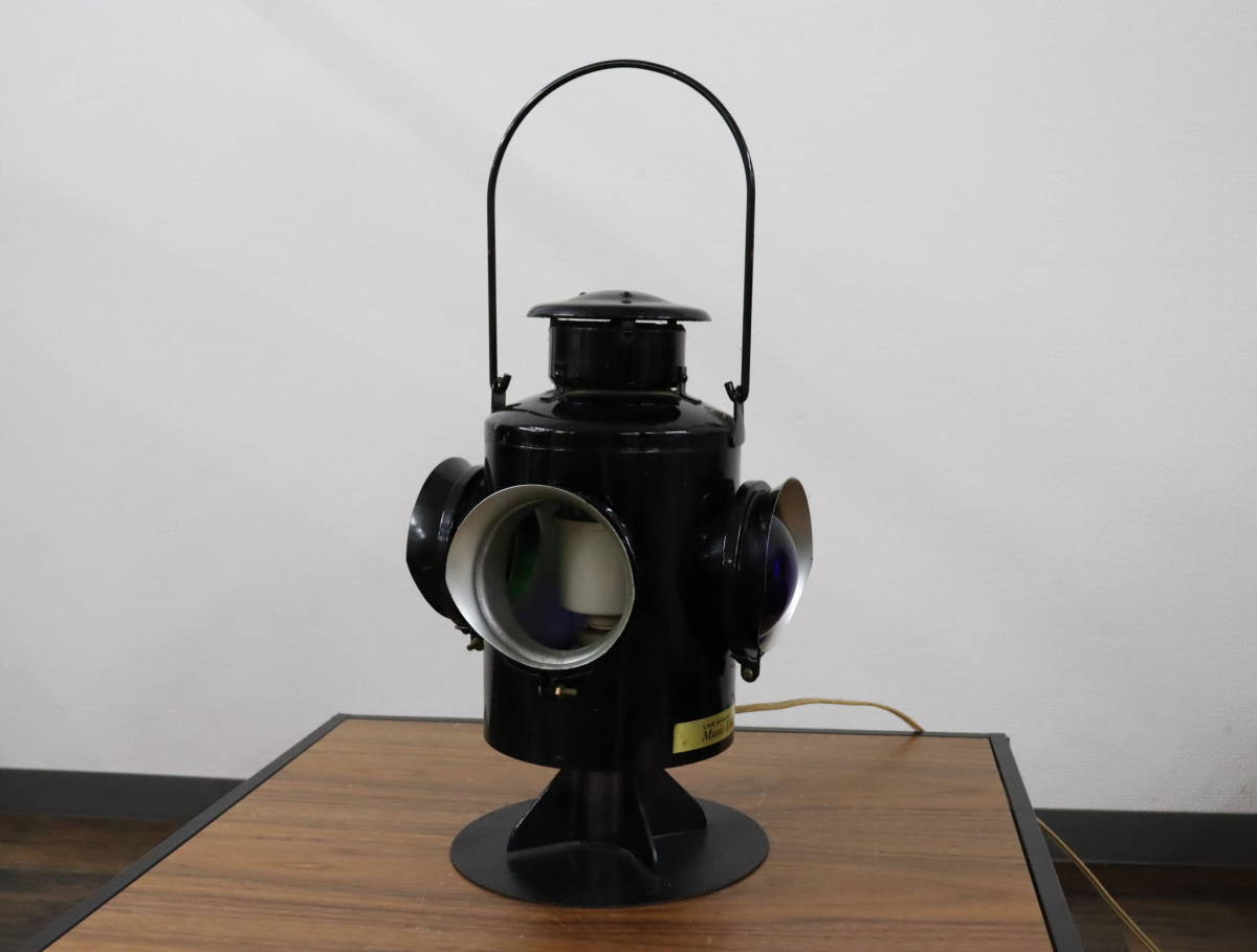 点灯OK 渡邊燈器株式会社 転轍標識灯 平成13年9月製造 鉄道/国鉄/放出品 合図灯/信号灯/転てつ器 照明/ライト 現状品 U246(その ...