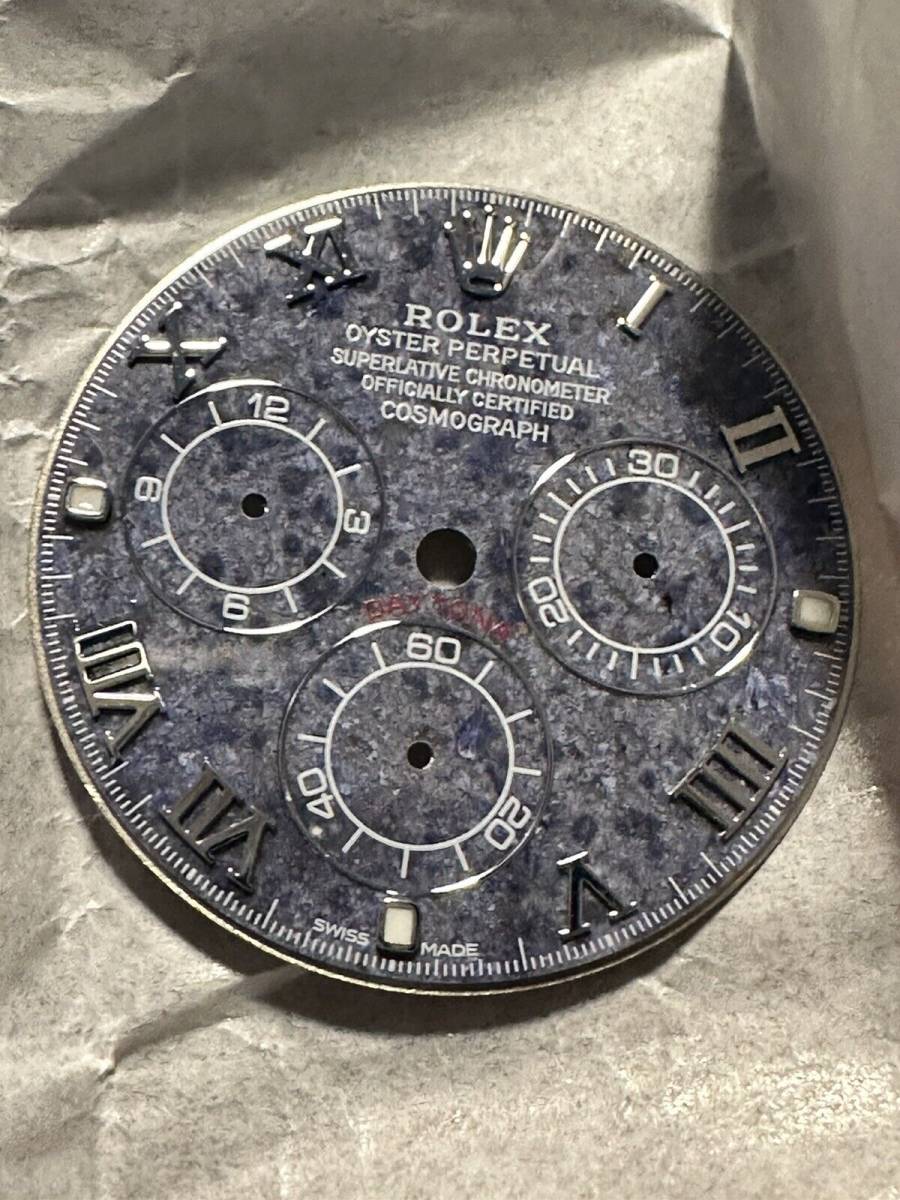 kps ROLEX正規品 コスモグラフ デイトナ ソーダライト 116519 116520 116500 4130 並行輸入品 スイスメイド ロレックス 文字盤(パーツ)｜売買された ...