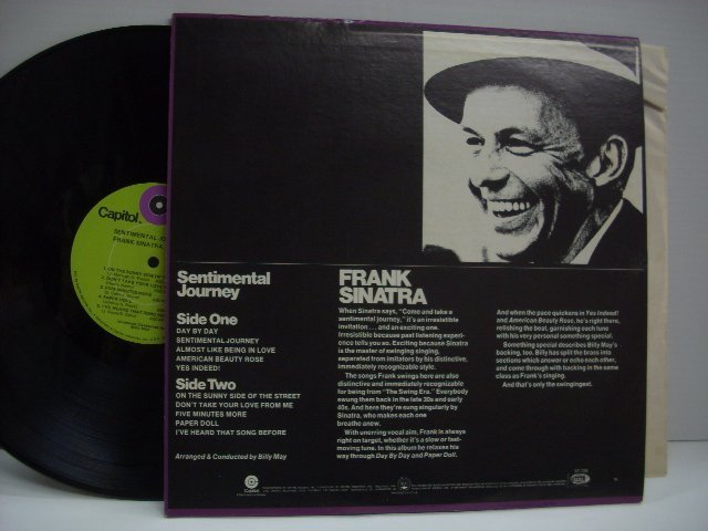 LP FRANK SINATRA フランク シナトラ / SENTIMENTAL JOURNEY センチメンタル ジャーニー US盤 ...