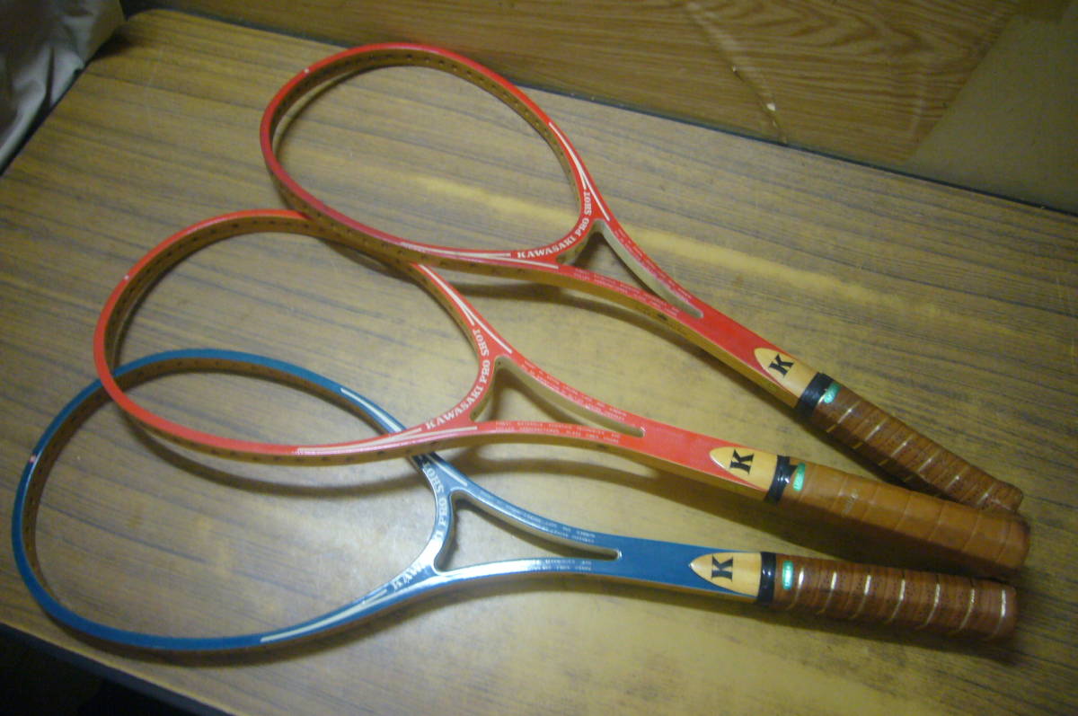 FF440 KAWASAKI カワサキ 軟式テニスラケット PRO SHOT 3点 GRIP SIZE A 2点/B 1点 LIGHT. WT ...