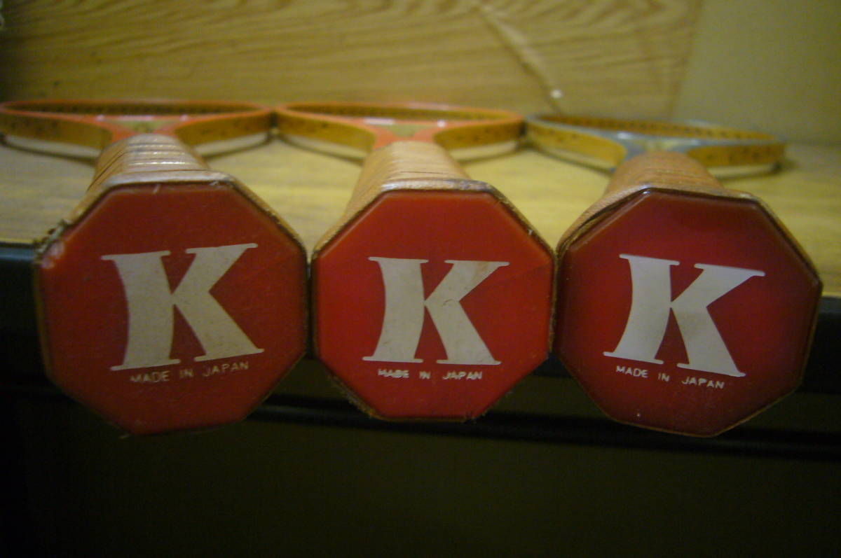 FF440 KAWASAKI カワサキ 軟式テニスラケット PRO SHOT 3点 GRIP SIZE A 2点/B 1点 LIGHT. WT ...