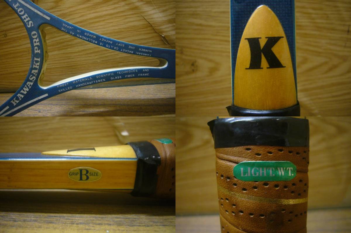 FF440 KAWASAKI カワサキ 軟式テニスラケット PRO SHOT 3点 GRIP SIZE A 2点/B 1点 LIGHT. WT ...