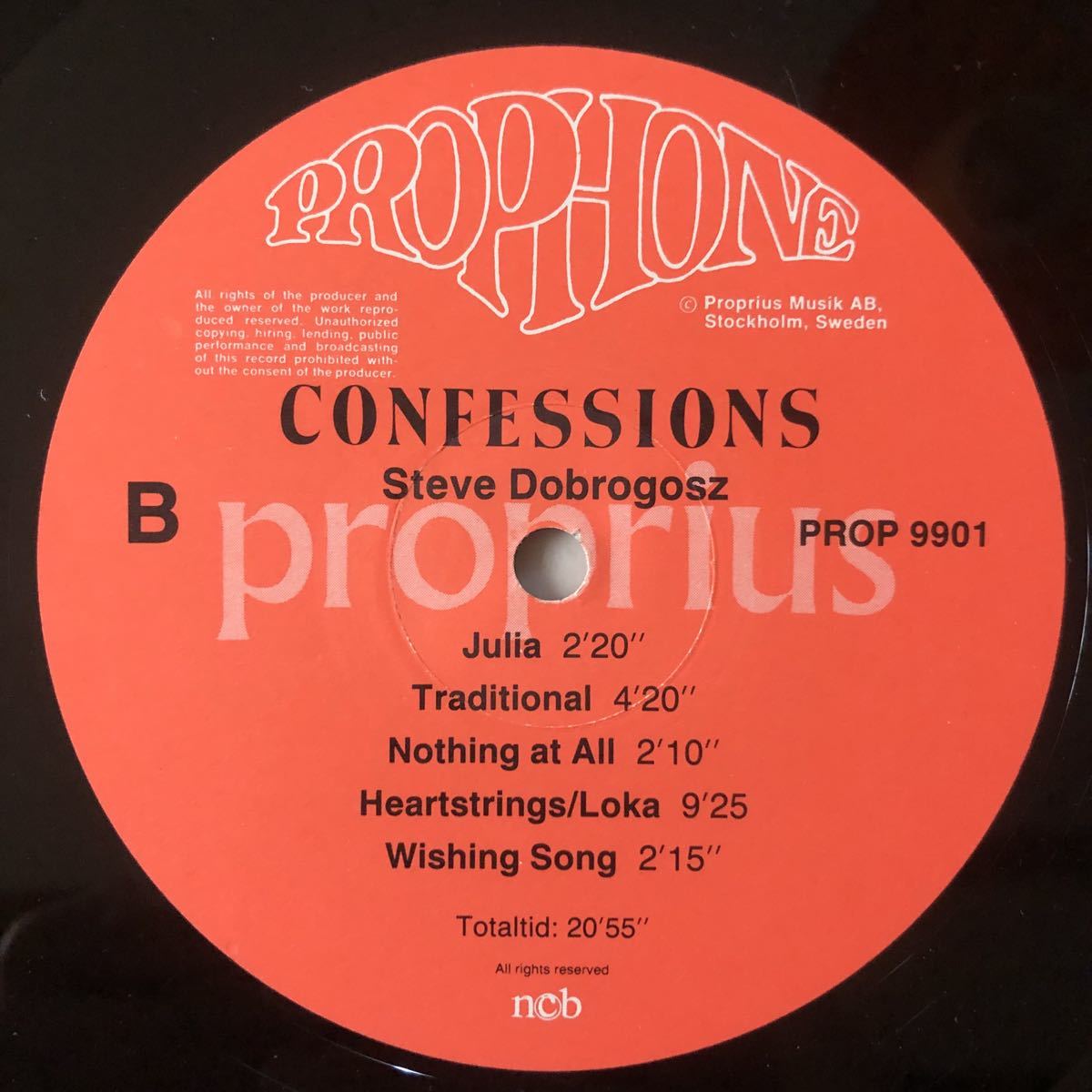 LP ALEX RIEL BOBO STENSON参加 STEVE DOBROGOSZ/CONFESSIONS SWEDEN盤:82年作:未 ...