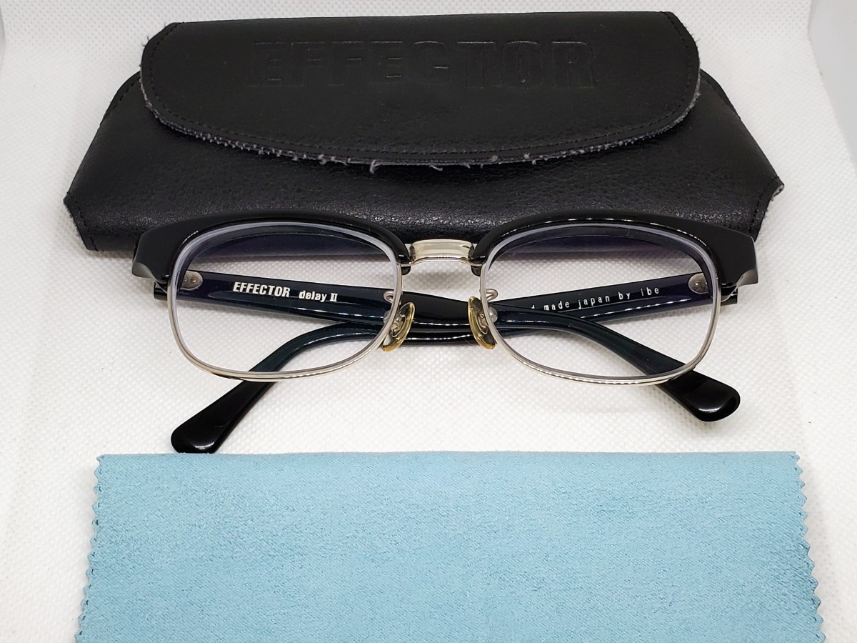 EFFECTOR エフェクターメガネ delay2眼鏡 BK ディレイ2 サングラス 状態:A 主観的 ライダース サングラス メガネ EFFECTORサングラス(セル、プラスチックフレーム ...