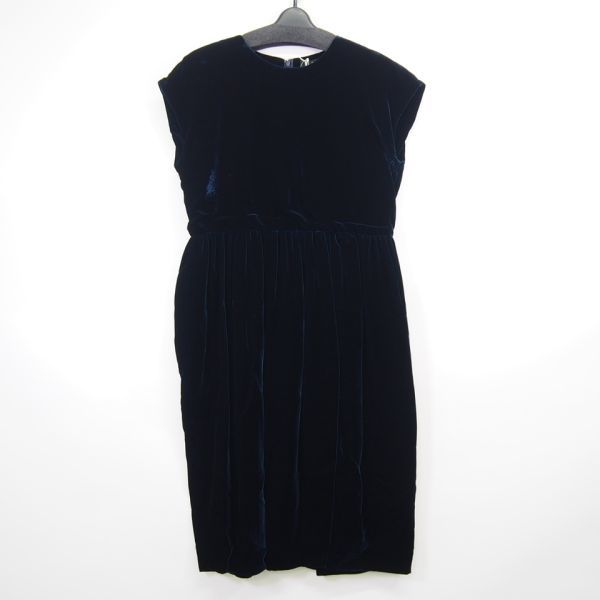 ダーマコレクション DAMA collection ノースリーブ 膝丈 ベルベットワンピース 9 ネイビー/日本製/073(Sサイズ)｜売買されたオークション情報、yahooの商品情報を ...