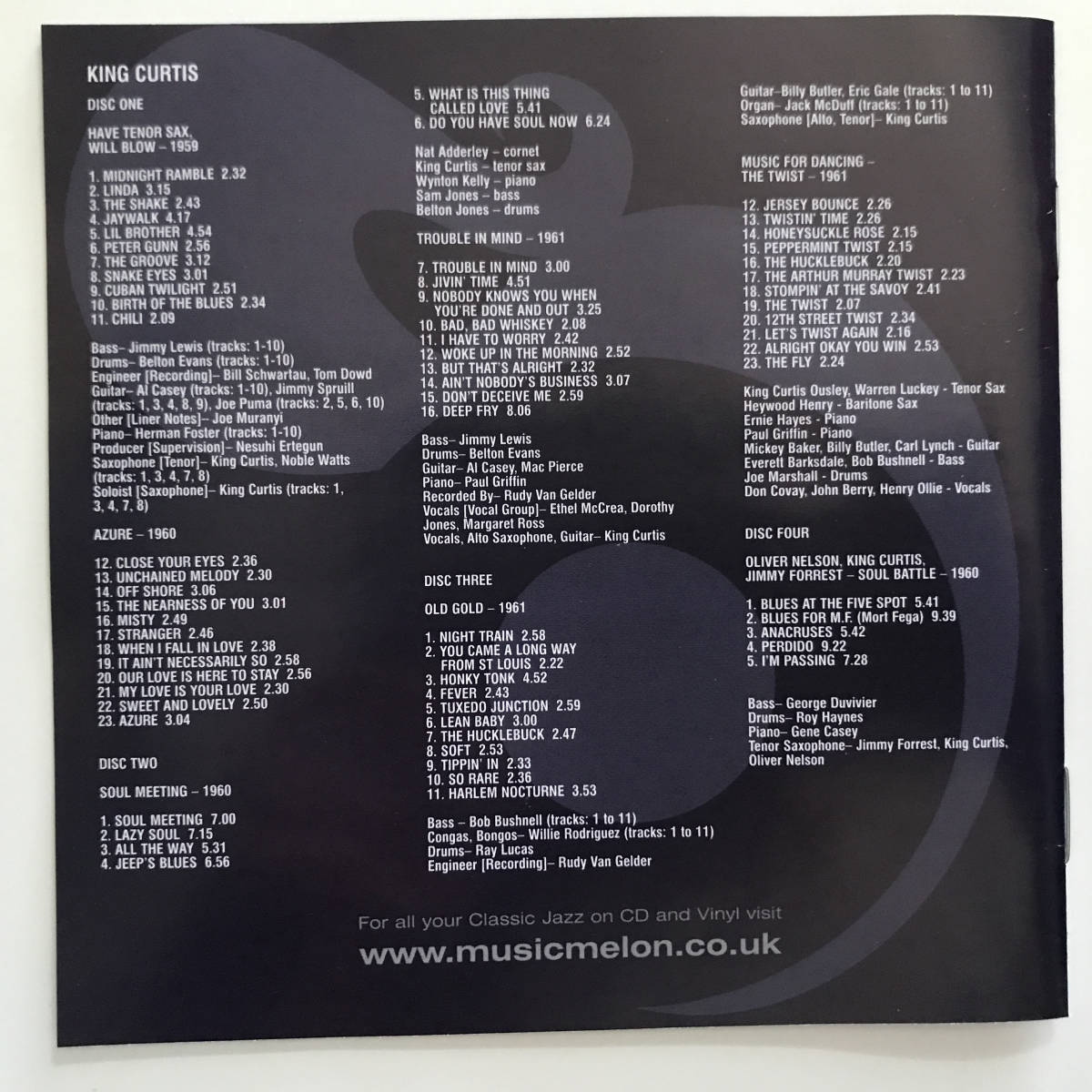 CD 4枚組 King Curtis キング カーティス Seven Classic Albums Real Gone Jazz ...