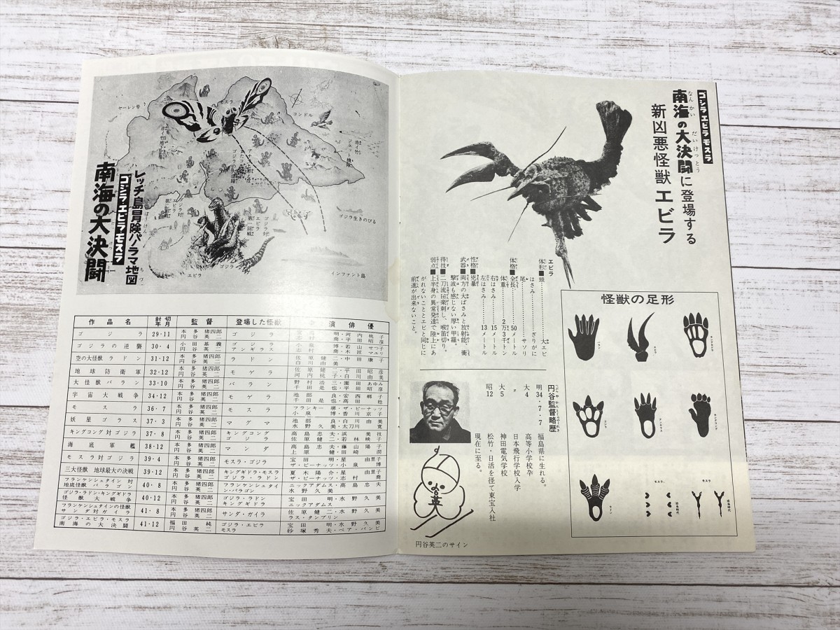 怪獣百科事典 ゴジラ エビラ モスラ 南海の大決闘 カラー作品 東宝 パンフレット C409(印刷物)｜売買されたオークション情報、yahooの商品情報をアーカイブ公開 - オークファン ...