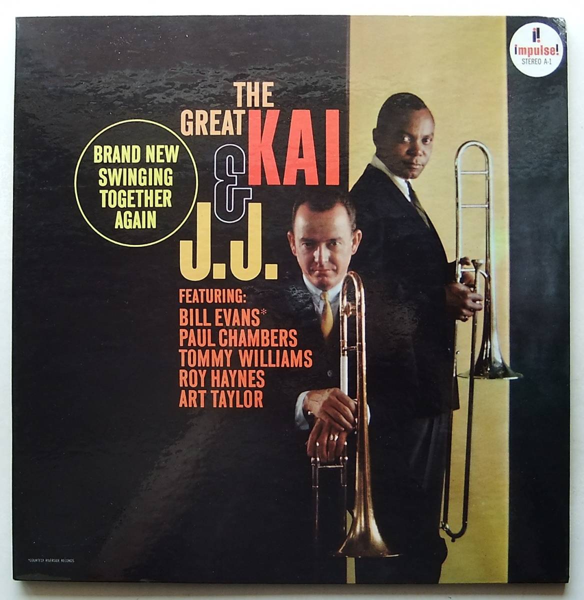 The Great KAI & J.J. / BILL EVANS Impulse A-1-S orange:AM-PAR:RVG(ジャズ一般 ...