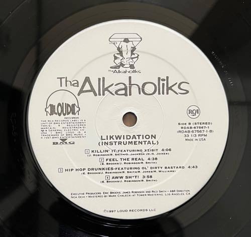 2LP US盤 米盤 レコード Tha Alkaholiks / Likwidation Instrumental インスト Disc1 ...