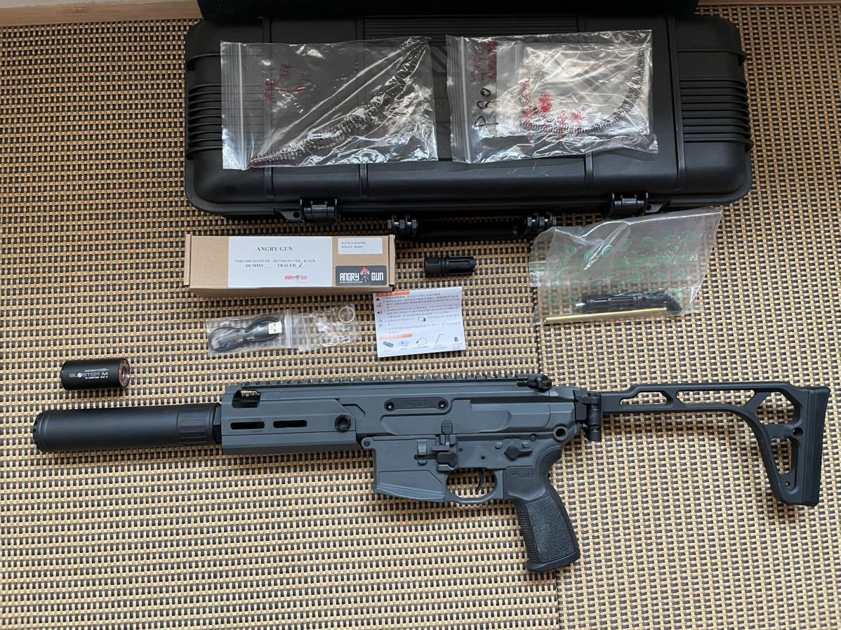 調整済 Toxicant Sig Sauer MCX Rattler SBR 5.5インチ 東京マルイ MWS ベース セラコート グレー ...