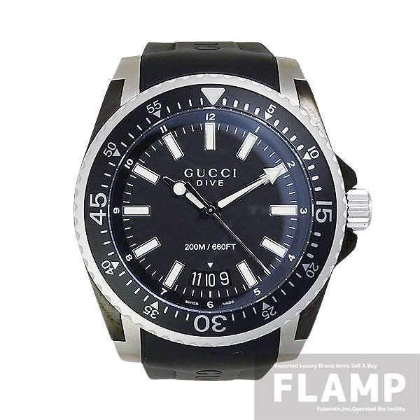 GUCCI グッチ ダイヴ 136.2 YA136204 クォーツ メンズ 腕時計(男性用)｜売買されたオークション情報、yahooの商品情報 ...