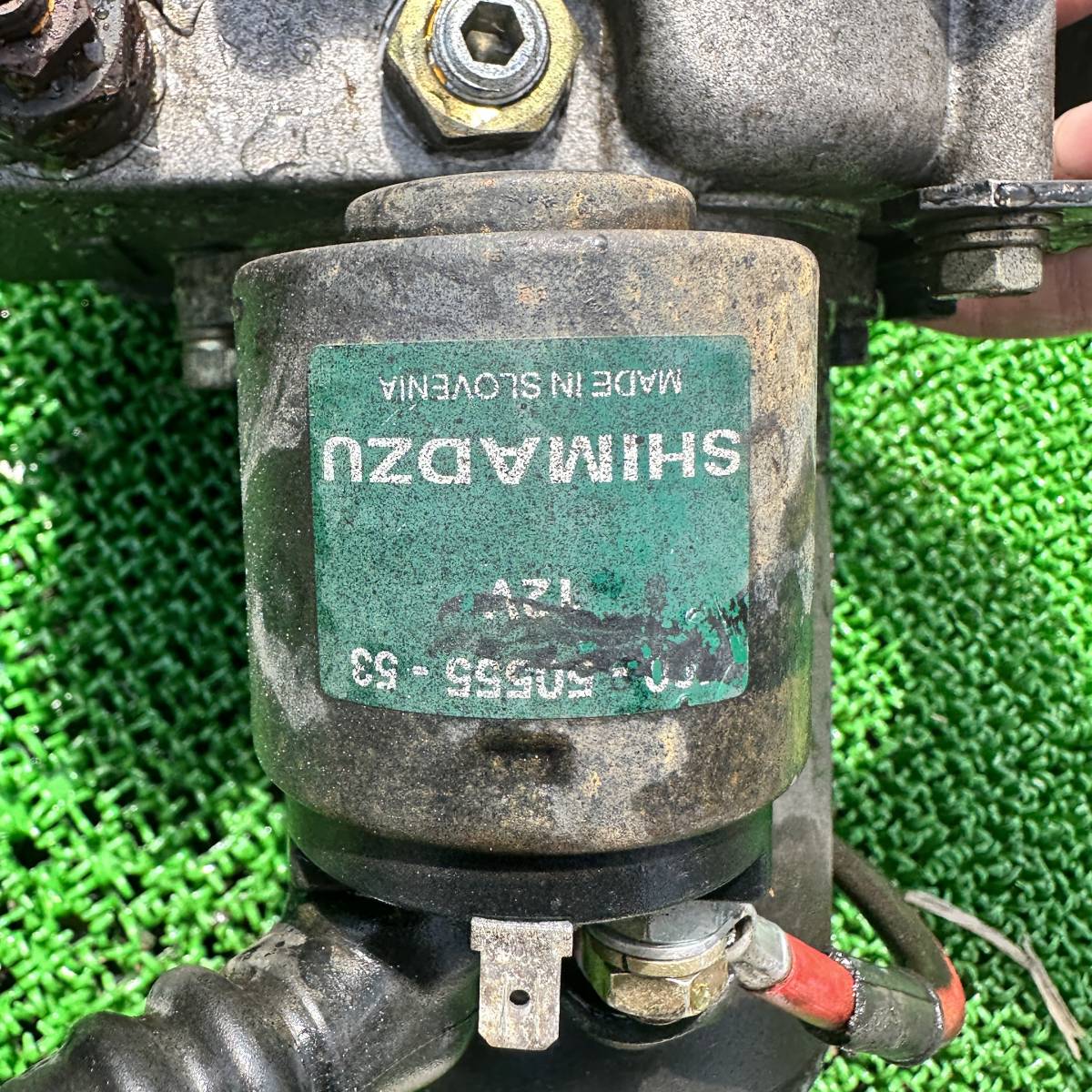 SIMADZU 島津 KS4 サンバー トラック ダンプ ホイスト ポンプ 400-50554-65 400-50555-53 実働外し(その ...