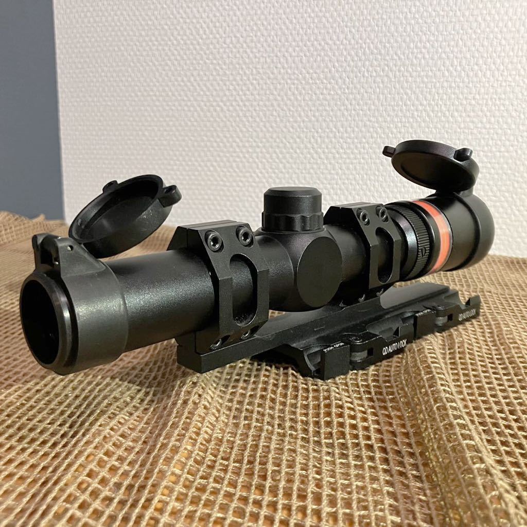 Trijicon Accupoint TR24 タイプ 1.5-6×24 ライフルスコープ トリジコン ファイバー 集光 ショート スコープ ...