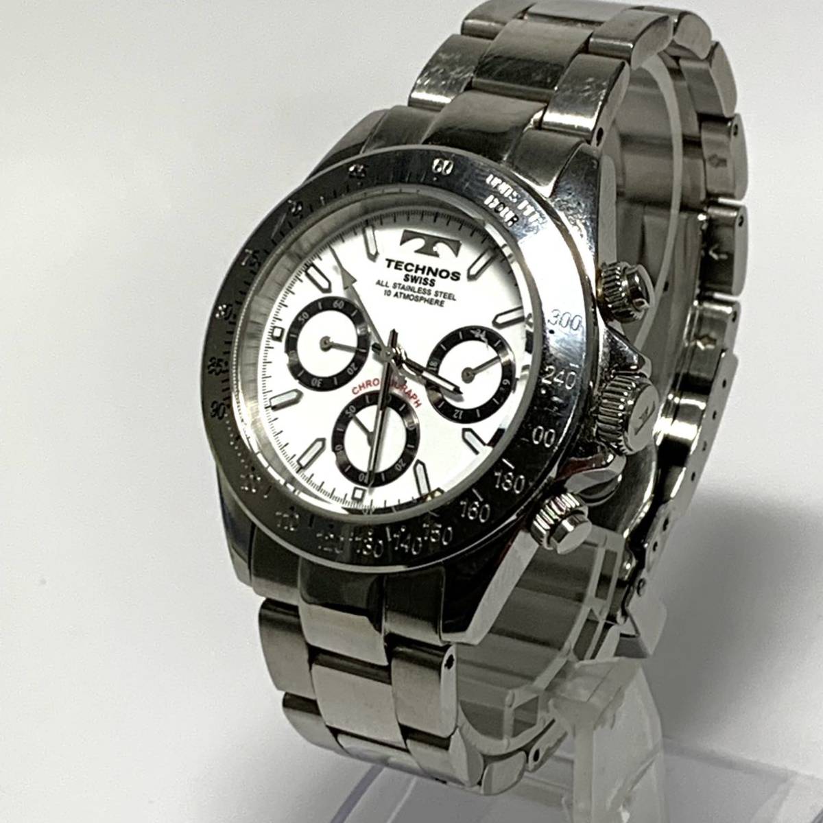 TECHNOS テクノス SWISS メンズ 腕時計 クオーツ式 ビンテージ アンティーク ストップウオッチ付き TGM 615(テクノス)｜売買されたオークション情報、yahooの商品情報を ...