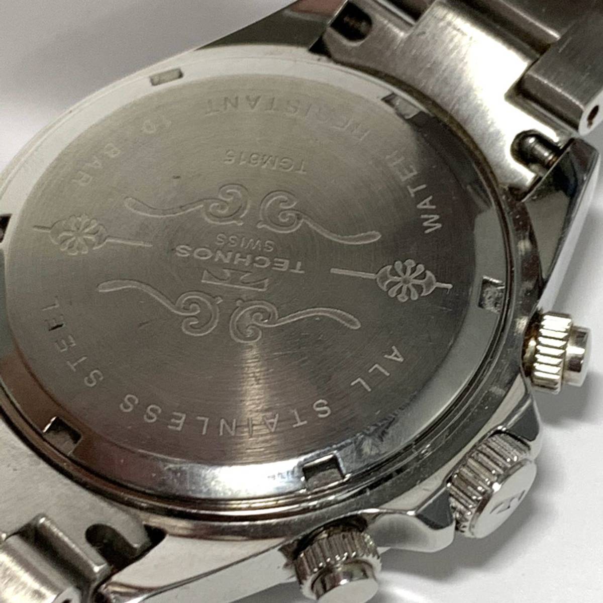 TECHNOS テクノス SWISS メンズ 腕時計 クオーツ式 ビンテージ アンティーク ストップウオッチ付き TGM 615(テクノス)｜売買されたオークション情報、yahooの商品情報を ...