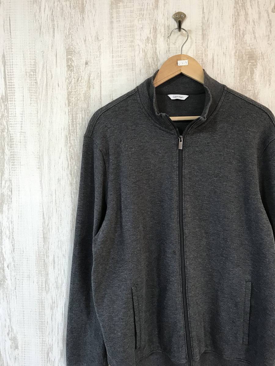 V319 ジップアップ ニットジャケット CalvinKlein カルバンクライン グレー(ジャンパー、ブルゾン)｜売買されたオークション情報 ...