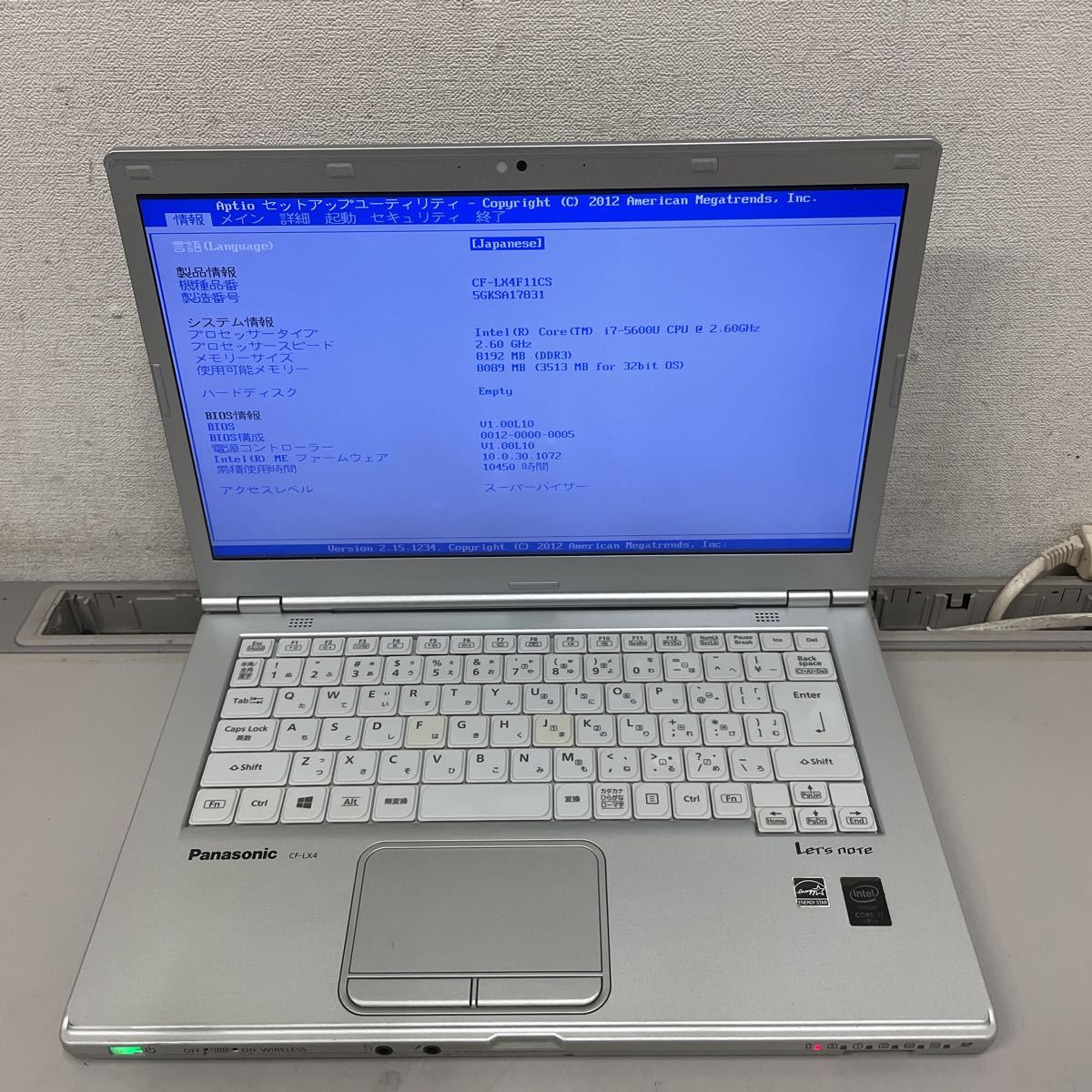 ニ59 Panasonic Let''s note CF-LX4 Core i7 5600U メモリ8GB(14インチ以上)｜売買された ...
