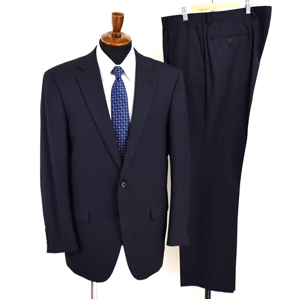 3XI068 INTIMAGE 2つボタン シングルスーツ XL AB8 ダークネイビー ストライプ 極 定番 V2222054-00 夏物 春夏 薄手 大きめサイズ(XLサイズ以上)｜売買さ ...