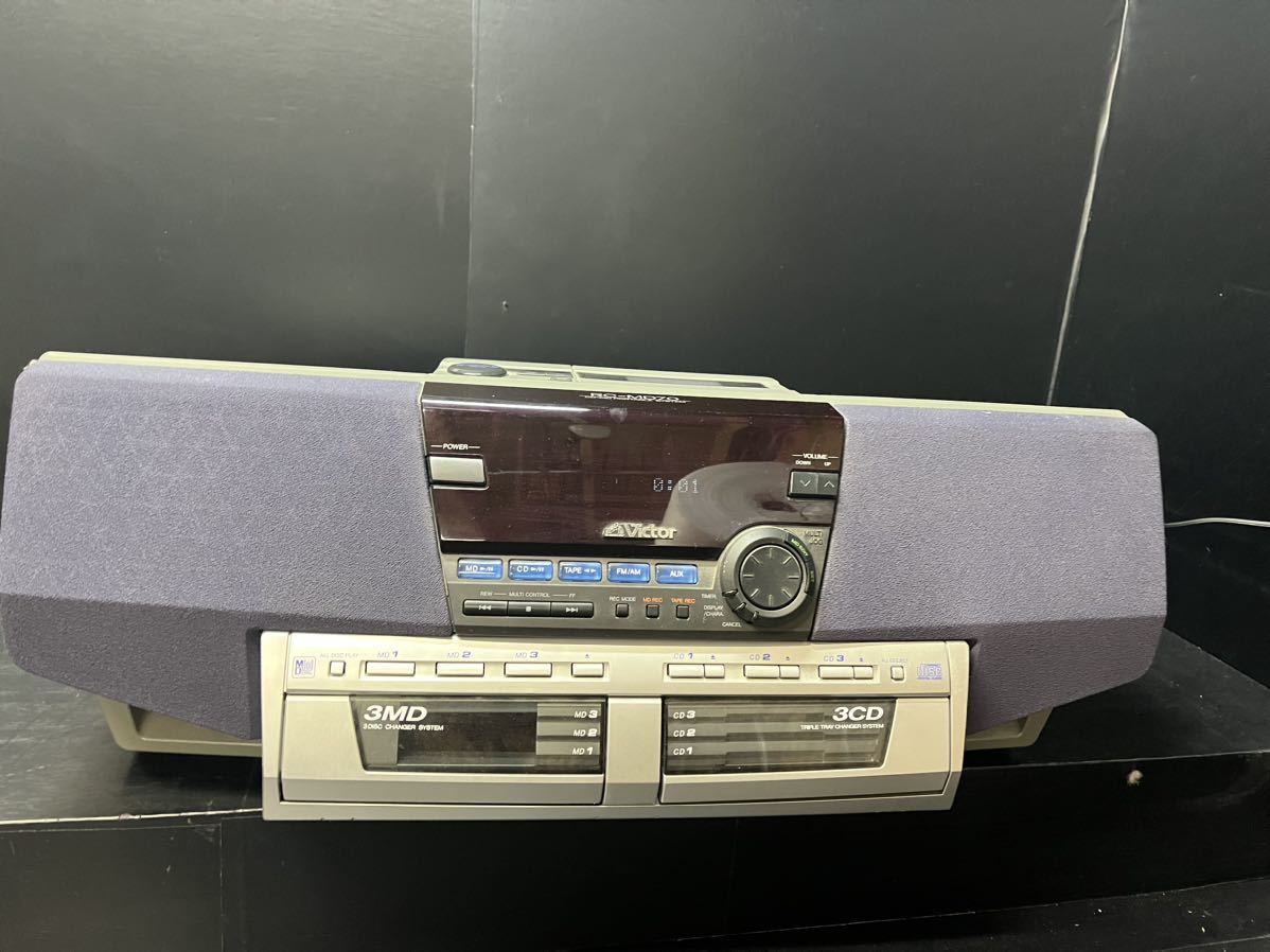 Victor/ビクター/RC-MD70/CD-MD PORTABLE SYSTEM/ポータブルシステム/CD/MD/ラジカセ/AM/FM ...