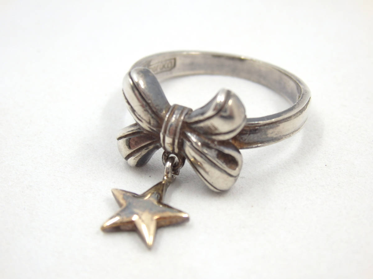 G46120 FIORUCCI フィオルッチ リング 指輪 925 K18 リボン スターモチーフ 11号くらい(11号～)｜売買されたオークション情報、yahooの商品情報をアーカイブ公開 ...