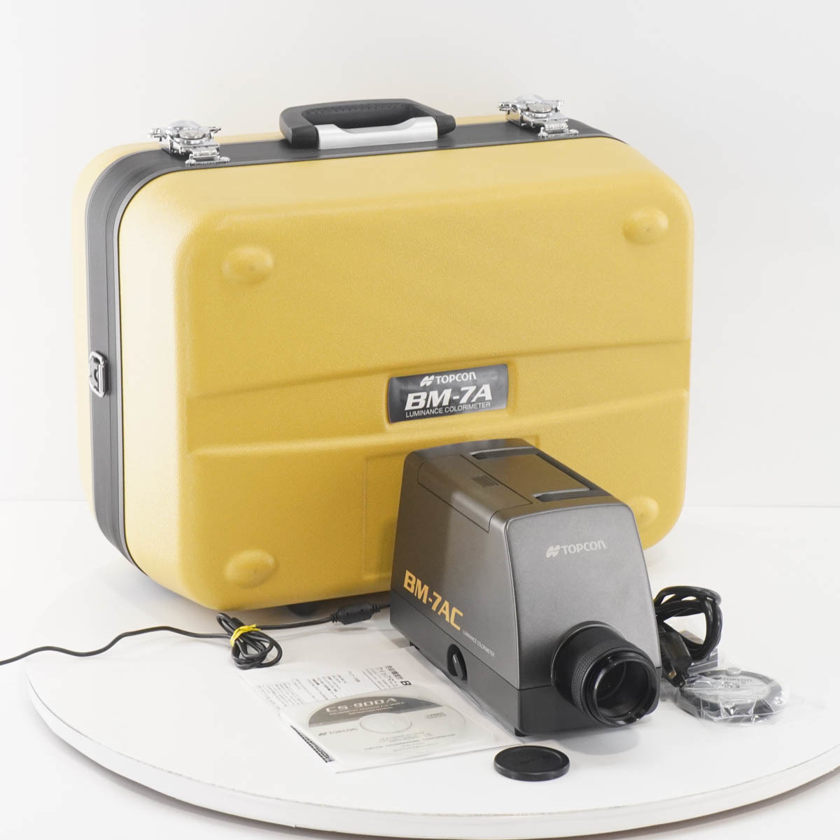 DW 8日保証 05/2022CAL BM-7A BM-7AC TOPCON WS-3 トプコン LUMINANCE COLORIMETER 色彩輝度計 ACアダプター ソフトウェ ...