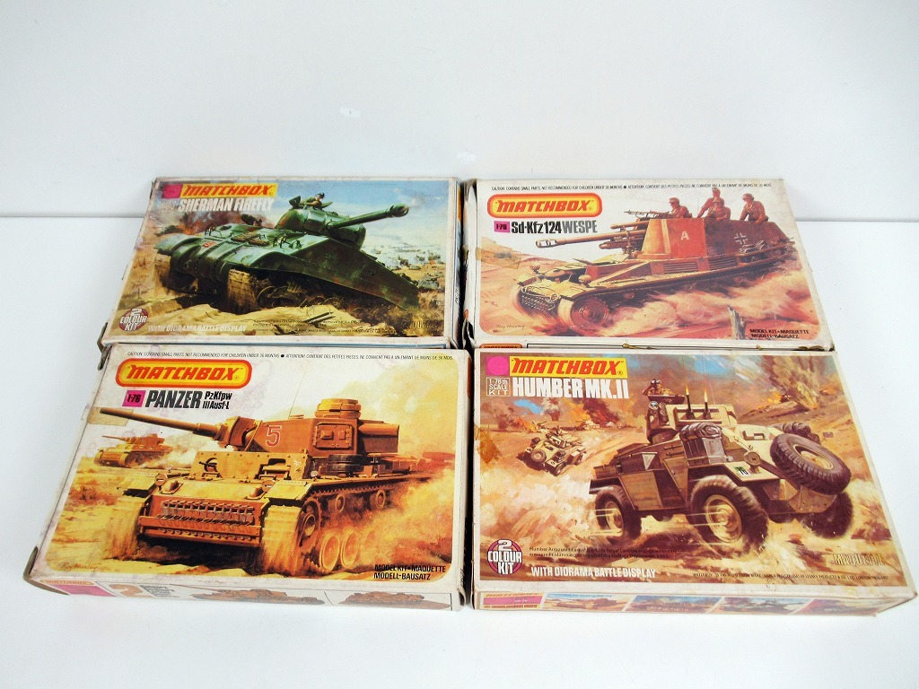 B10 MATCHBOX マッチボックス プラモデル 4点 1/76 SHERMAN FIREFLY PK-71 ＆Panzer III ...