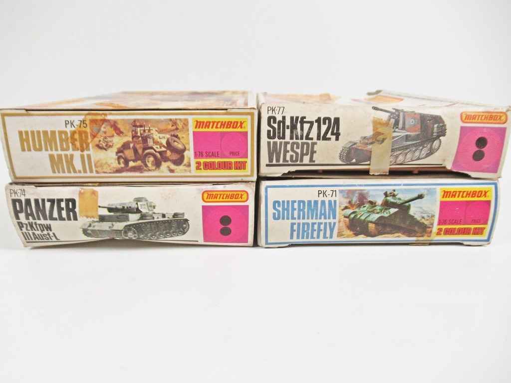 B10 MATCHBOX マッチボックス プラモデル 4点 1/76 SHERMAN FIREFLY PK-71 ＆Panzer III ...