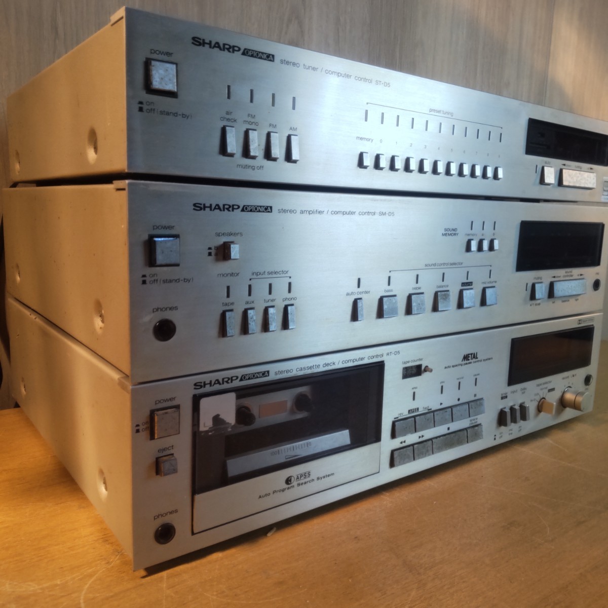 現状 SHARP OPTONICA ST-D5 SM-D5 RT-D5 シャープ カセットデッキ(一般)｜売買されたオークション情報、yahooの商品情報をアーカイブ公開 - オークファン ...