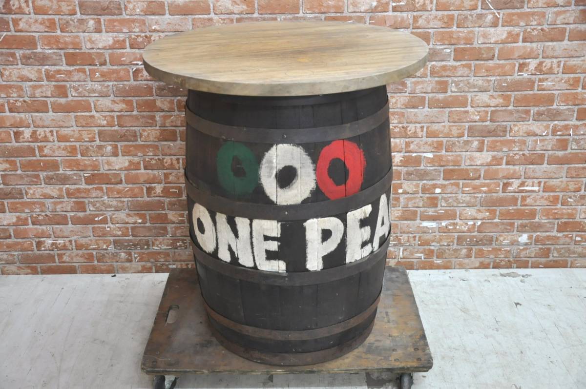 e002 樽テーブル タル W800×D800×H920 居酒屋 立ち飲み バーカウンター オブジェ ビンテージ イタリアン お洒落(カウンターテーブル)｜売買されたオークション情報 ...