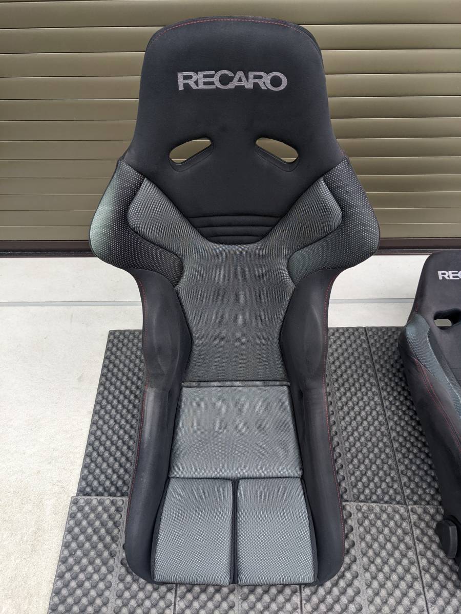 1円 RECARO RS-GとSR-6 ASM 販売店限定モデル 破れなし2脚セット 正規品 赤ステッチ銀ロゴ レカロ セミバケ フルバケ 検 ...
