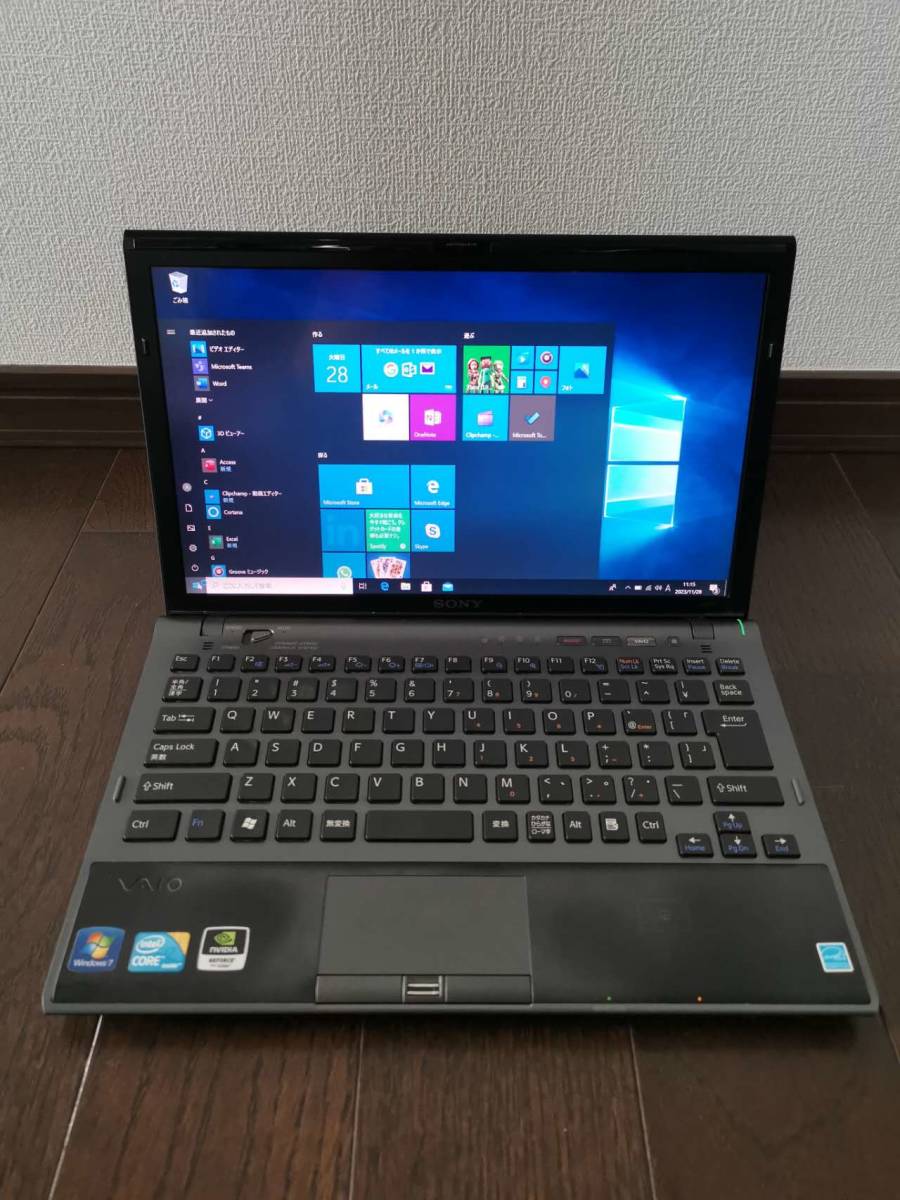 SONY VAIO VPCZ1/i7 620m/8GB/SSD128GB/Win10 Pro/Office2021 Pro/フルHD液晶 ...