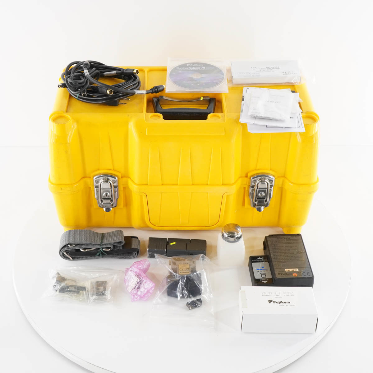 DW 8日保証 総放電1223回 19R Fujikura CT-30 HJS-02 JS-01 フジクラ 光ファイバ融着接続機 FUSION ...