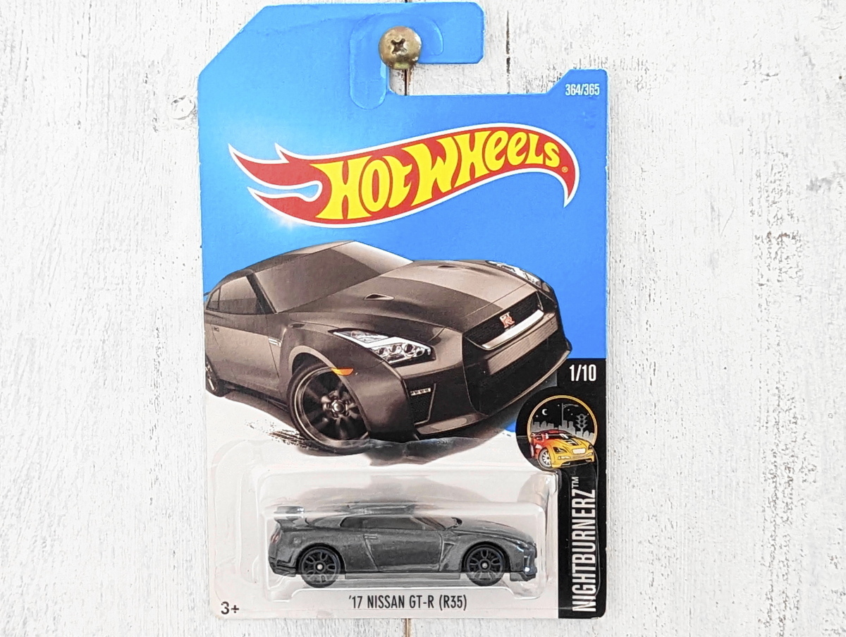 2017New 日産 GT－R R35 '17 NISSAN GT-R R35 グレー JDM 難 HOT WHEELS ホットウィール(乗用 ...