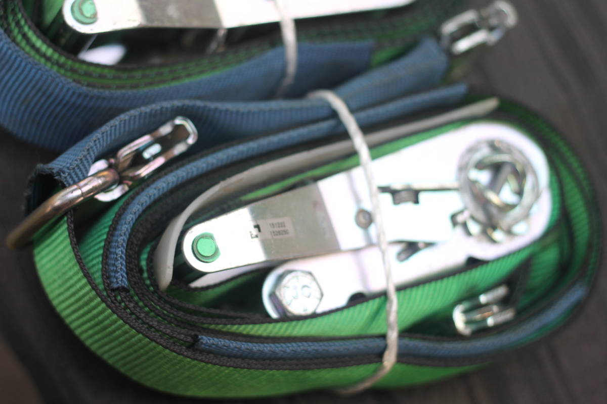 #2347 トラックパーツ ラッシングベルト 2本セット カゴ台車専用品 カゴに当てずに絞れるリターン式 オールセーフ製 T-ワンピース(トラック、ダンプ、建設機械)｜売買されたオークション ...