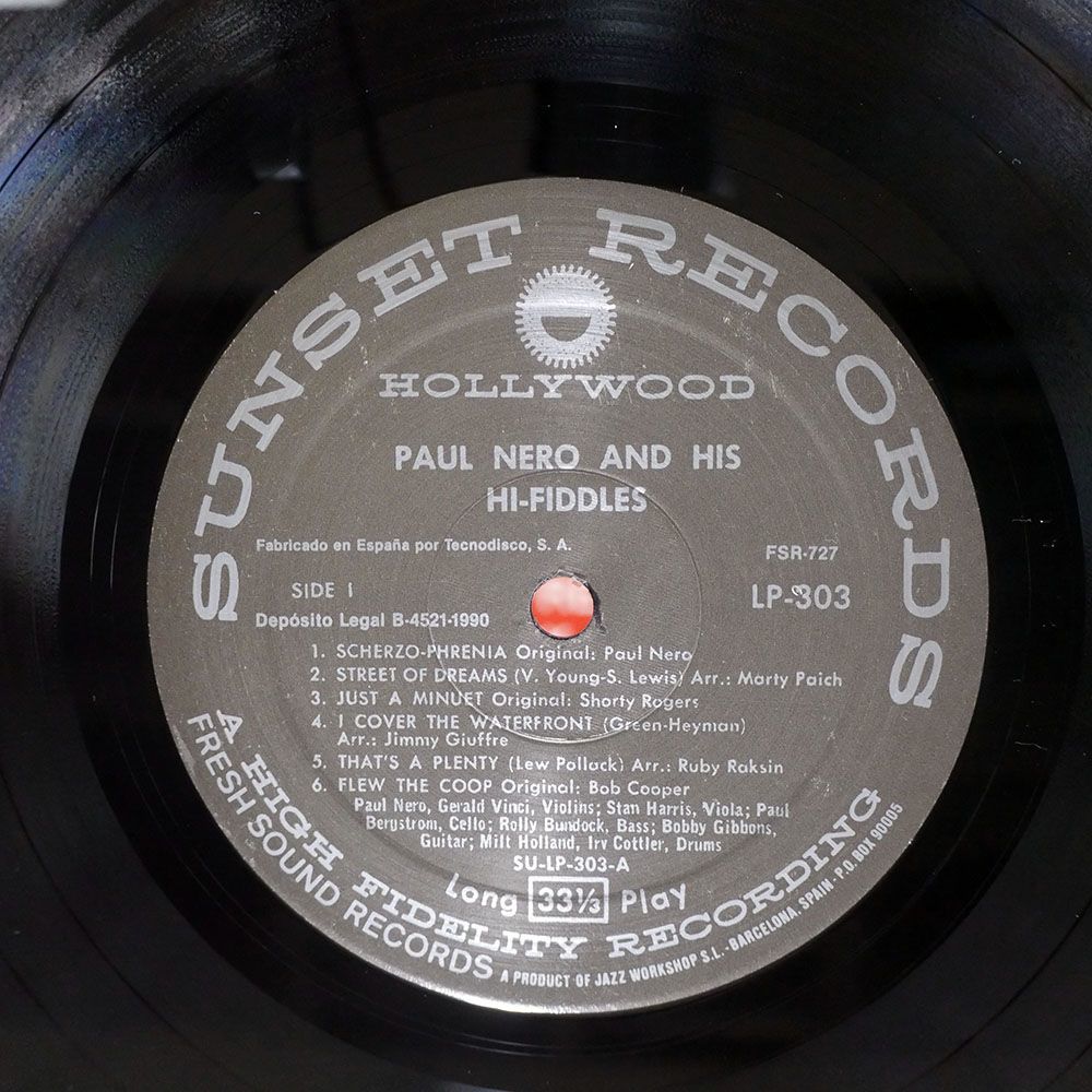 PAUL NERO & HIS HI FIDDLES/PLAY THE MUSIC OF SHORTY ROGERS MARTY PAICH ...