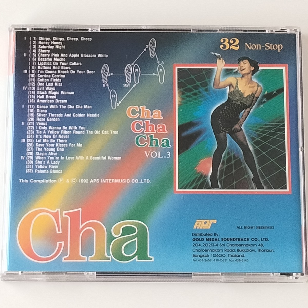 社交ダンス CD CHA CHA CHA VOL.3 ACD93-03 32 NON-STOP/チャチャチャ/DIANA/ROSE GARDEN/VENUS/STAYIN ALIVE ...