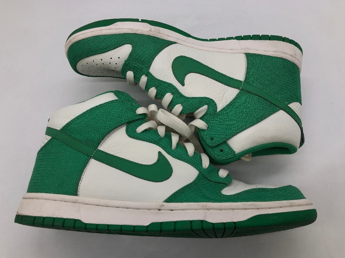 NIKE ナイキ DUNK HIGH LUCKY GREEN 317982 100 サイズ:29cm シューズ スニーカー ダンクハイ 良品 ...