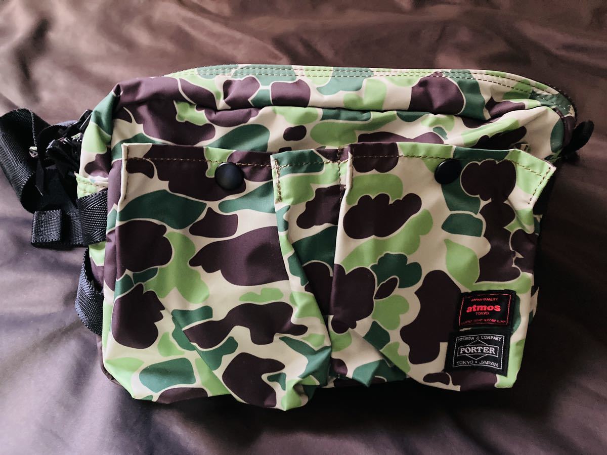 ポーターx アトモス ダックカモ ウェストバッグ PORTER x atmos DUCK CAMO WAIST BAG DUCK CAMO ...